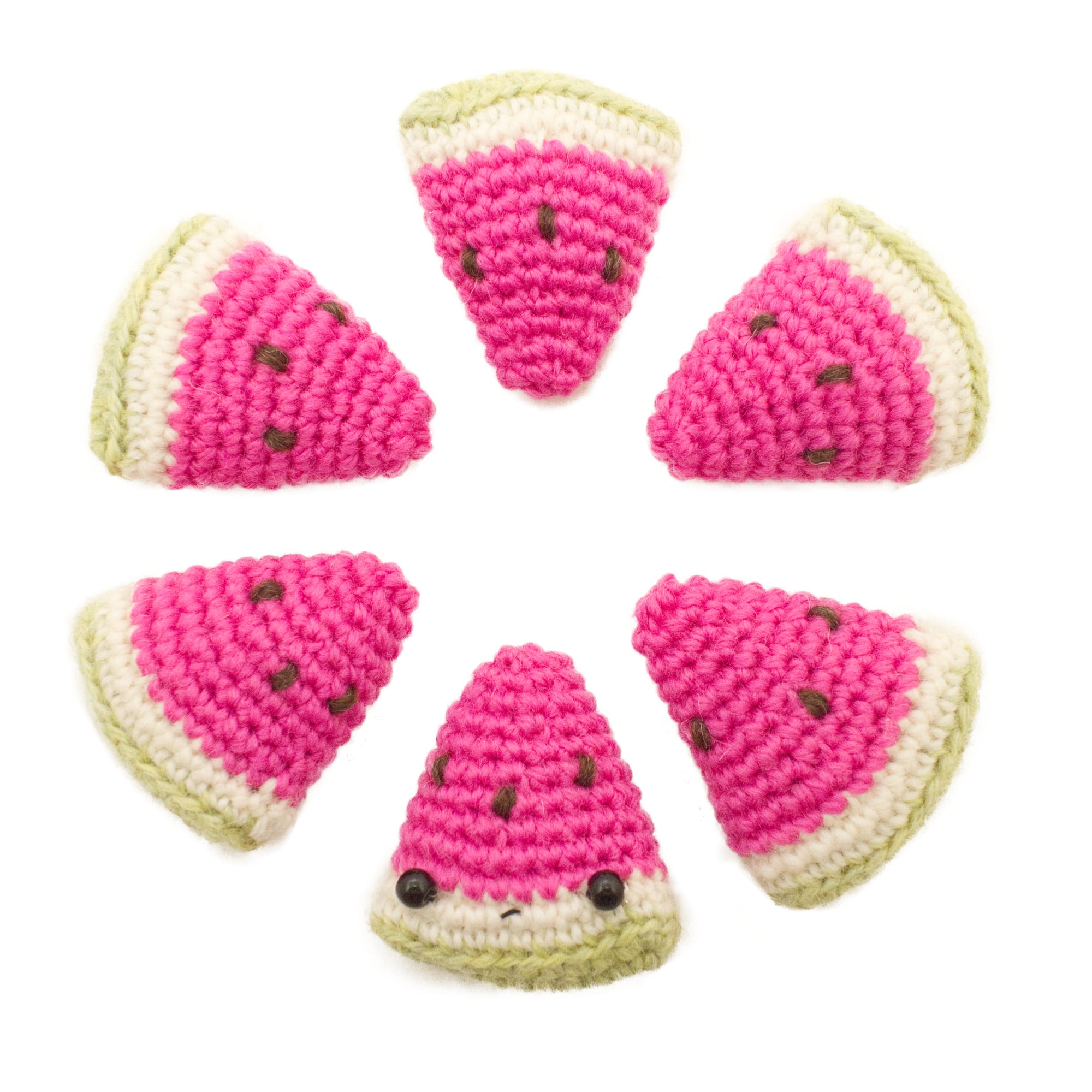 Watermelon Slice Mini Crochet Pattern